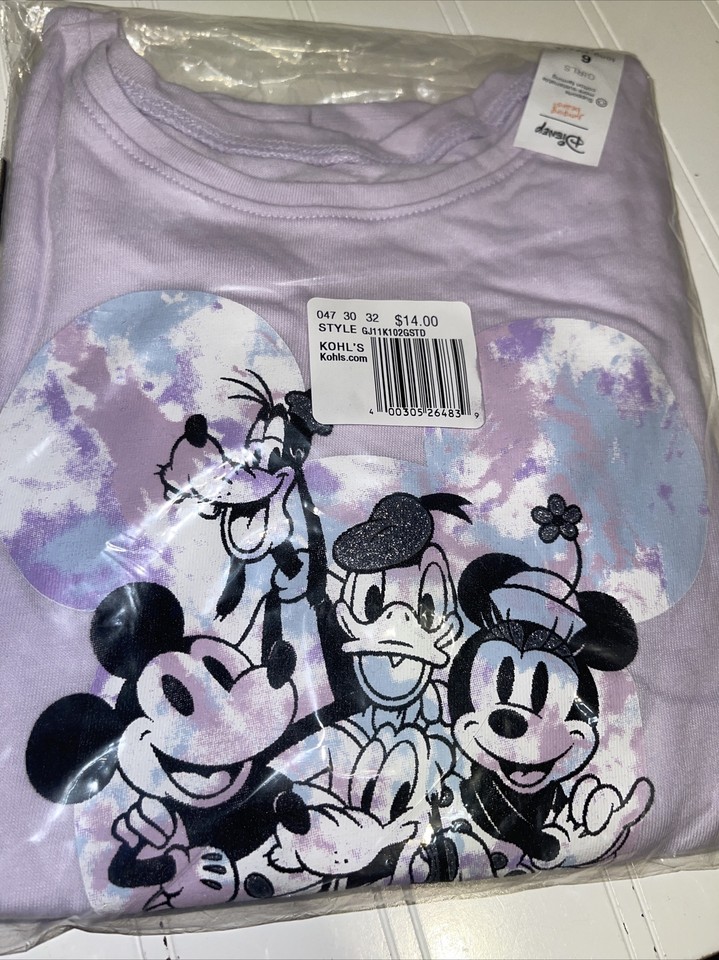 Disney's Mickey & Minnie Mouse Pluto Donald Goofy Girls Size 6 Graphic ...