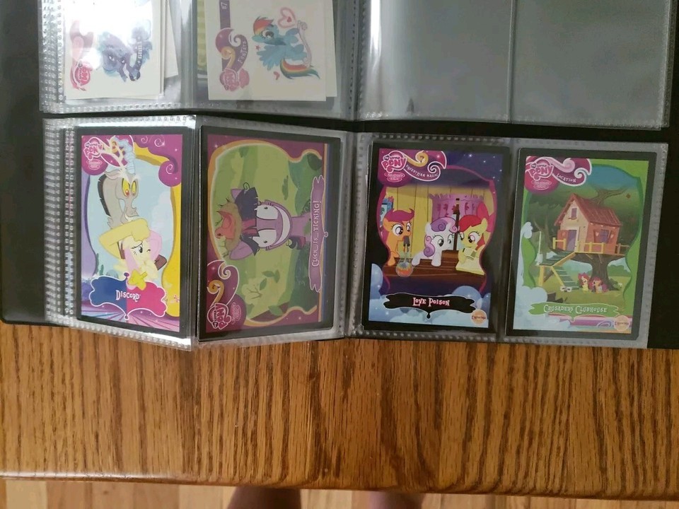 My Little Pony card binder With Lot 57 Cards Including Tattoos | eBay