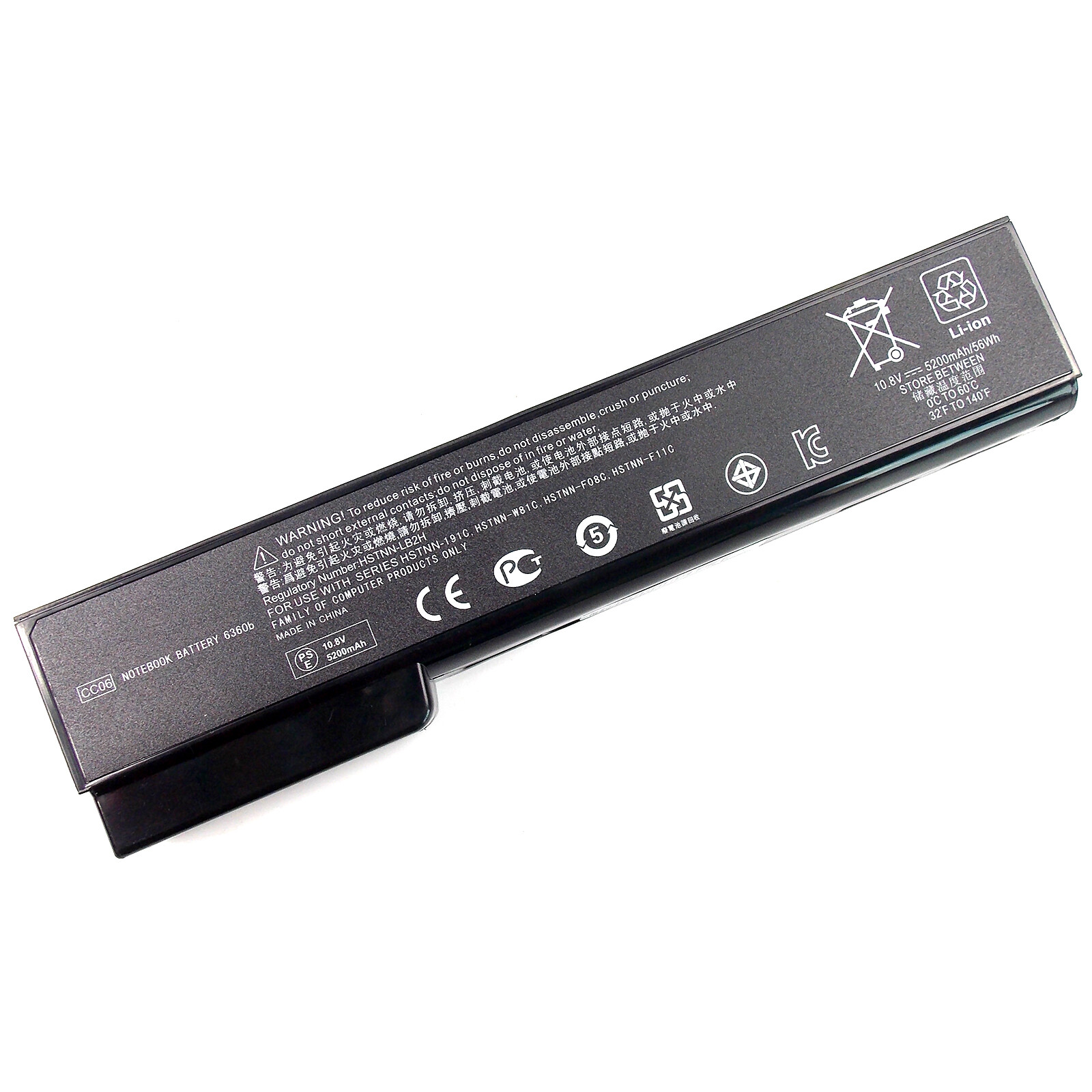 Battery for HP HP EliteBook 8460p 8460w 8470p 8470w 8560p 8570p 6560b ...
