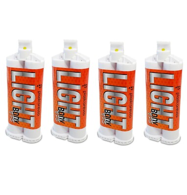 Light Body Standard Regular Set VPS Impression Material, 4 Cartridges ...