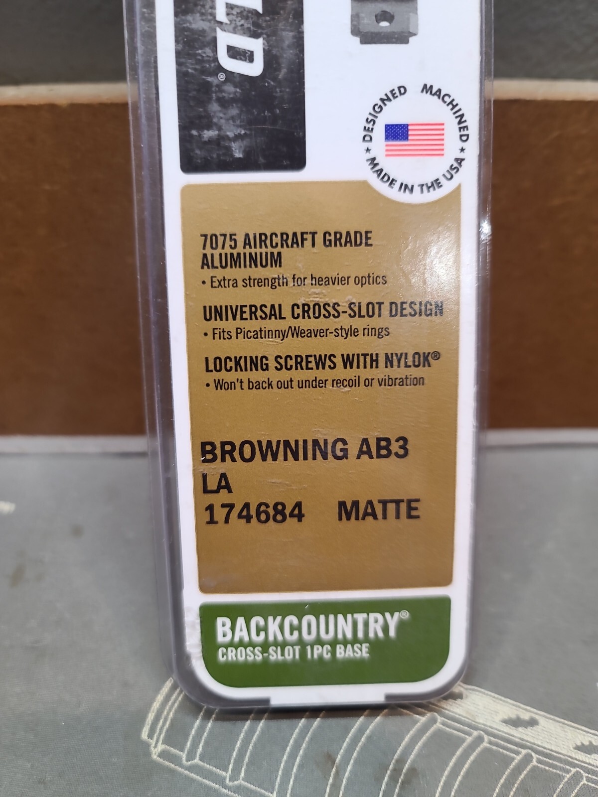 LEUPOLD BackCountry Cross-Slot Picatinny Rail Browning AB3 LA (174684 ...