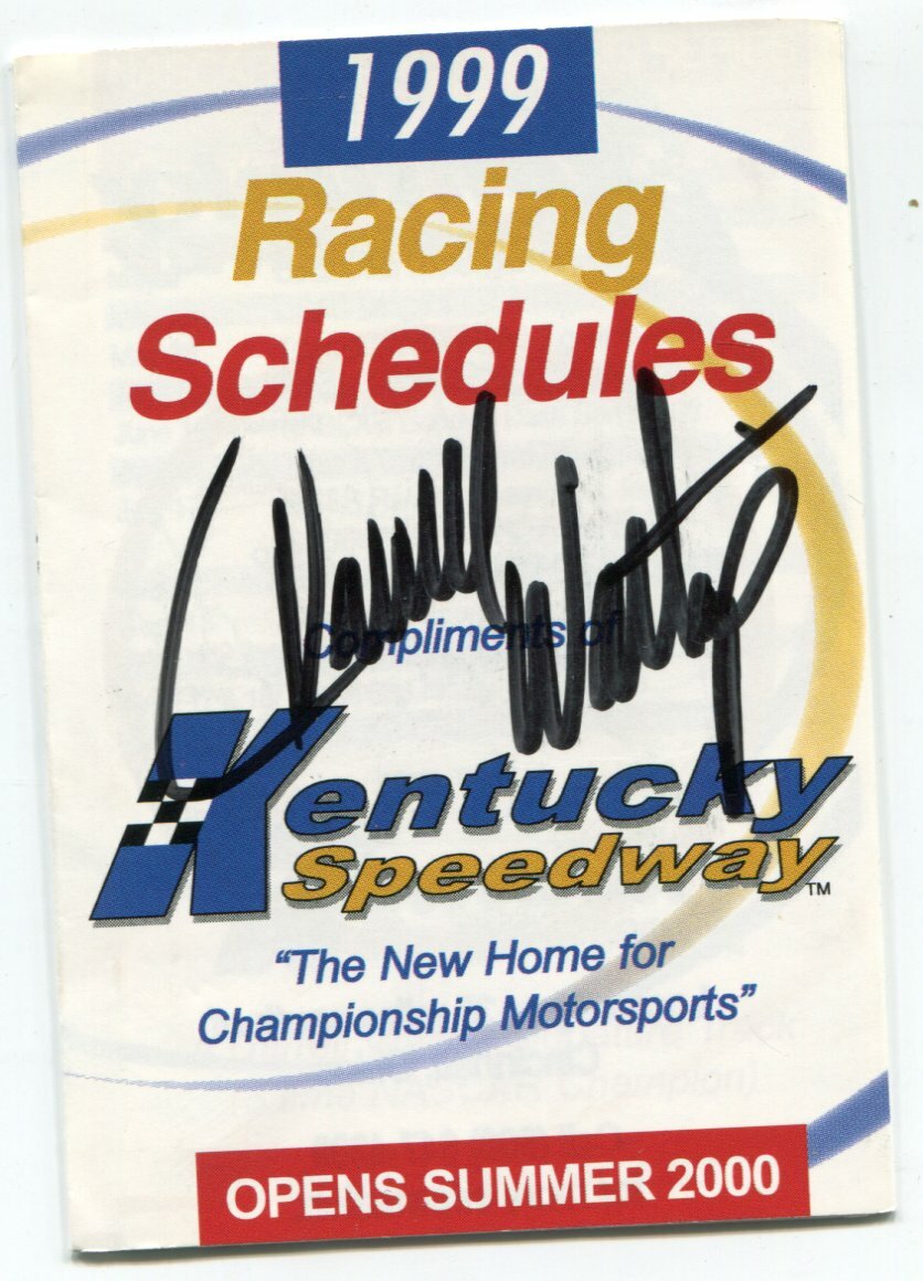 1999 Kentucky Speedwp - DARRELL WALTRIP - Hand Signed Autograph ...