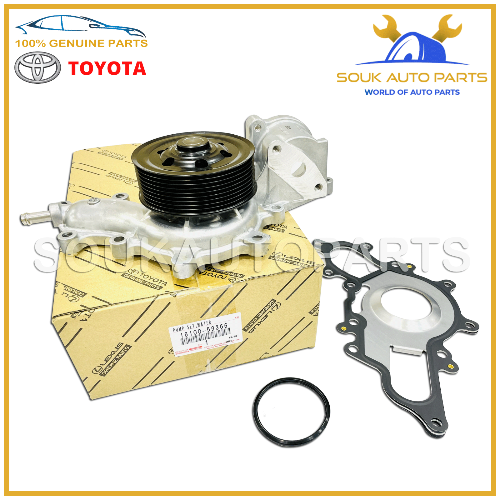 16100-59366 Genuine Toyota PUMP ASSY WATER 1610059366 OEM LAND CRUISER ...