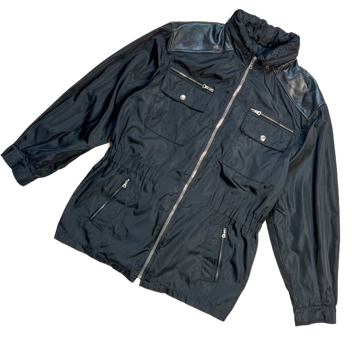 05ss archive prada leather jacket nylon 05ss archive prada leather jacket nylon