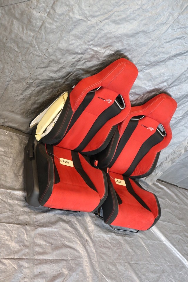 2021 HONDA CIVIC TYPE R FK8 K20C1 OEM RED ALCANTARA BLACK FRONT RH LH ...