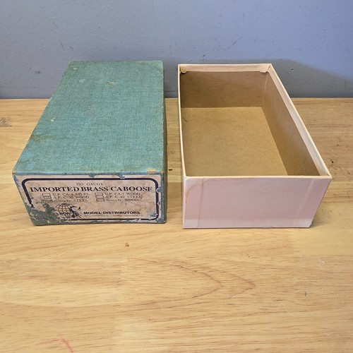 Vintage Balboa Model Distributors HO Brass Caboose Box Car Train EMPTY ...