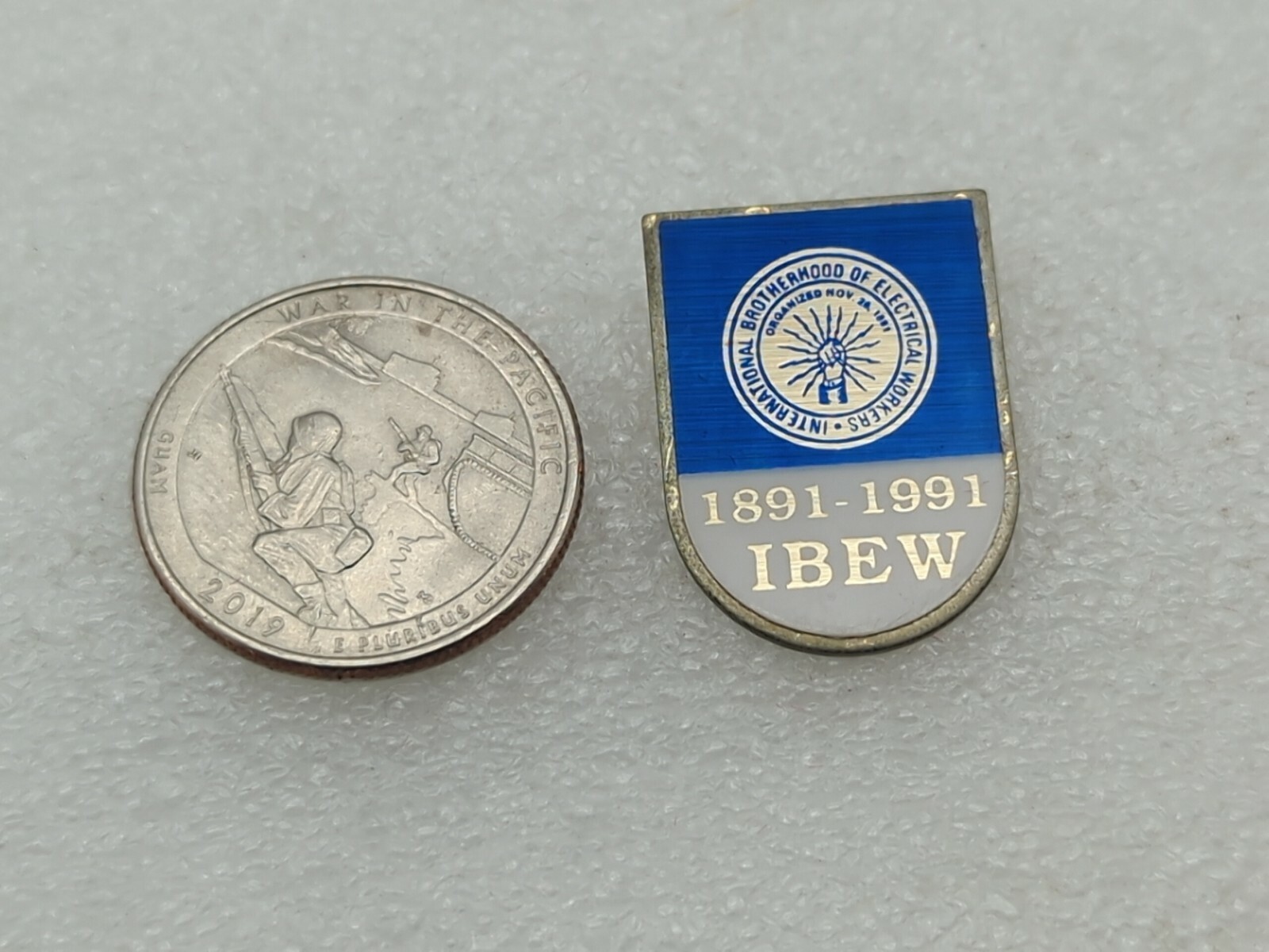 VINTAGE IBEW LOCAL LAPEL PIN UNION LU 100 Years | eBay