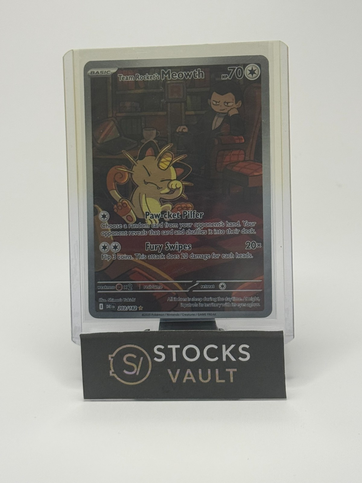 Team Rocket's Meowth 2025 Scarlet & Violet: Destined Rivals #203/182 ...