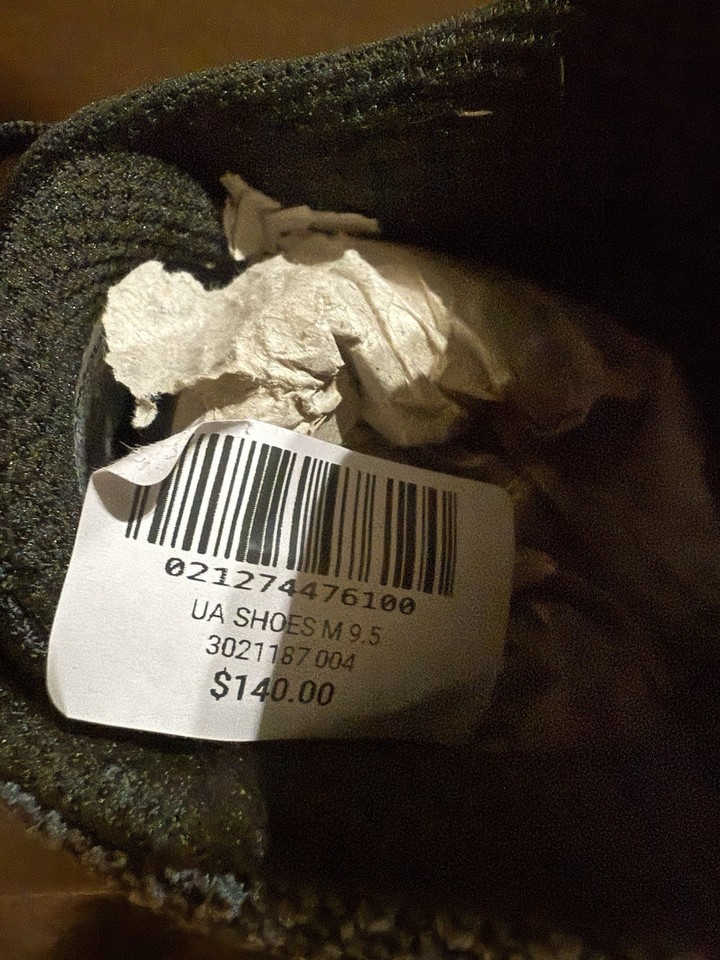 Men's Under Armour Ripple NM Athletic Shoe Black / White NEW M 9.5 | eBay