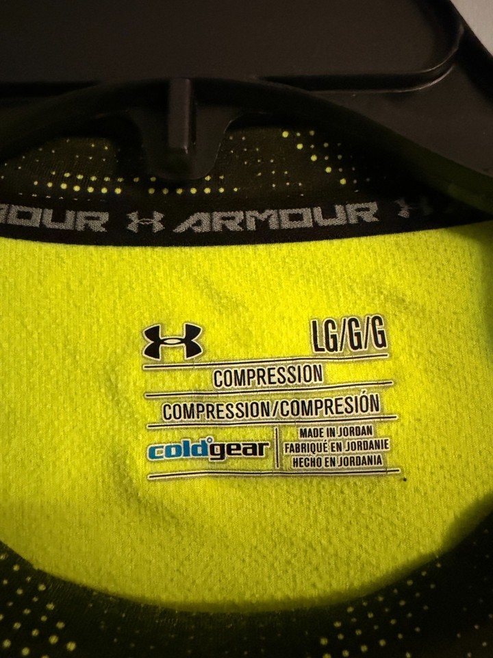 MENS UNDER ARMOUR COLD GEAR COMPRESSION SHIRT SIZE Large | eBay