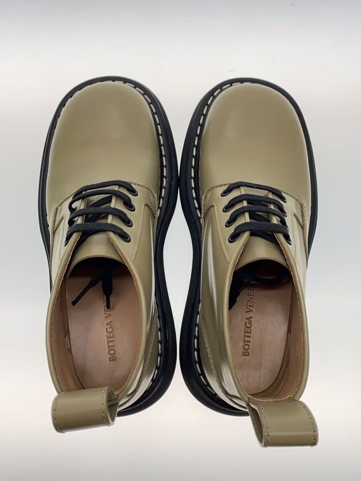 Bottega Veneta The Bounce Lace Up Boots 37.5 Khk Leather JTs98 | eBay