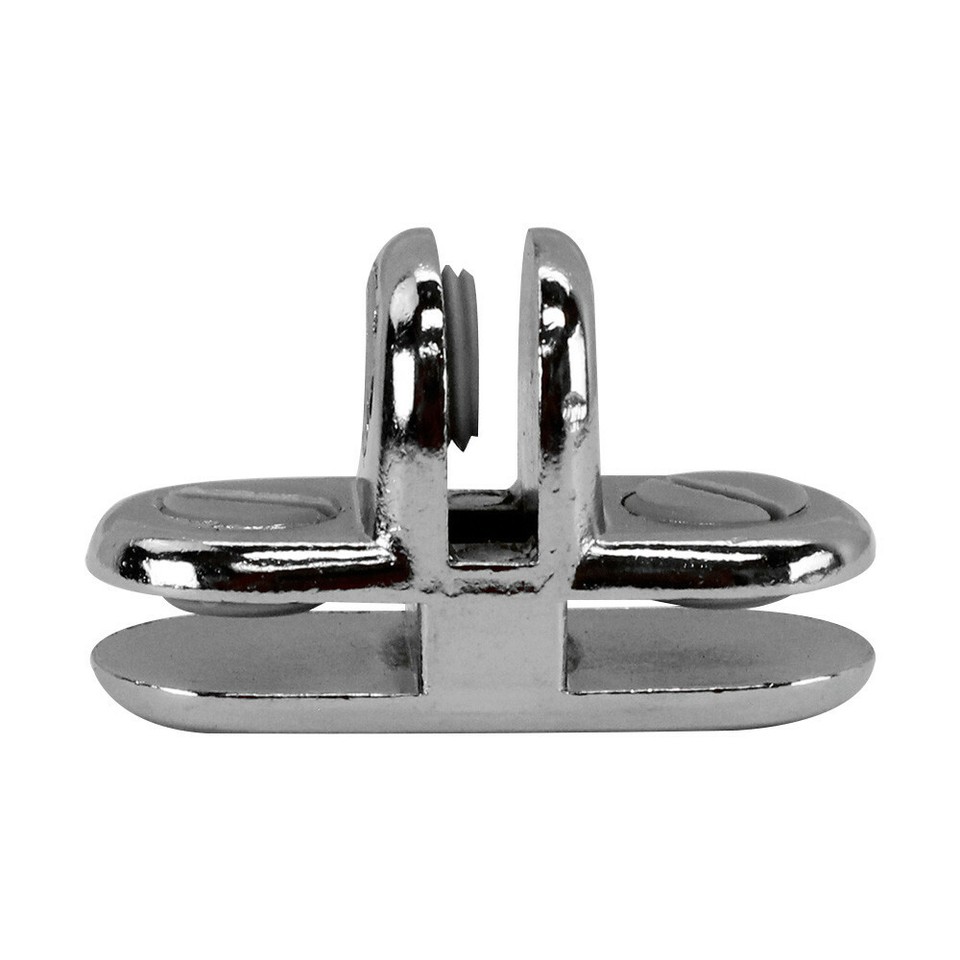 50 Pieces Chrome 3-Way Metal Glass Display Connector 3/16 Inch Thick ...