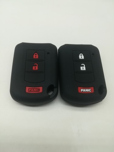 2*Silicone Fob key cover For MITSUBISHI MIRAGE OUTLANDER SPORT ECLIPSE ...