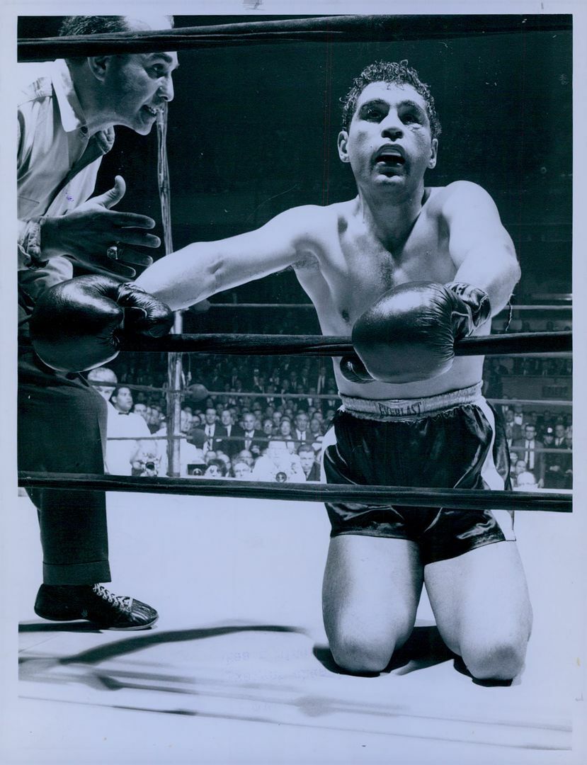 1965 Boxer Willie Pastrano Grasps Rope Press Photo | eBay