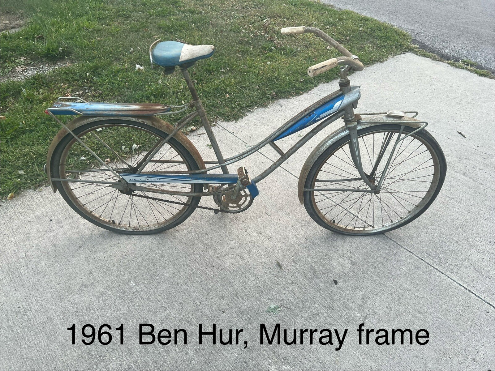 Vintage 1961 Ben Hur Bicycle Tank Murray Frame Bike Battery Headlight ...