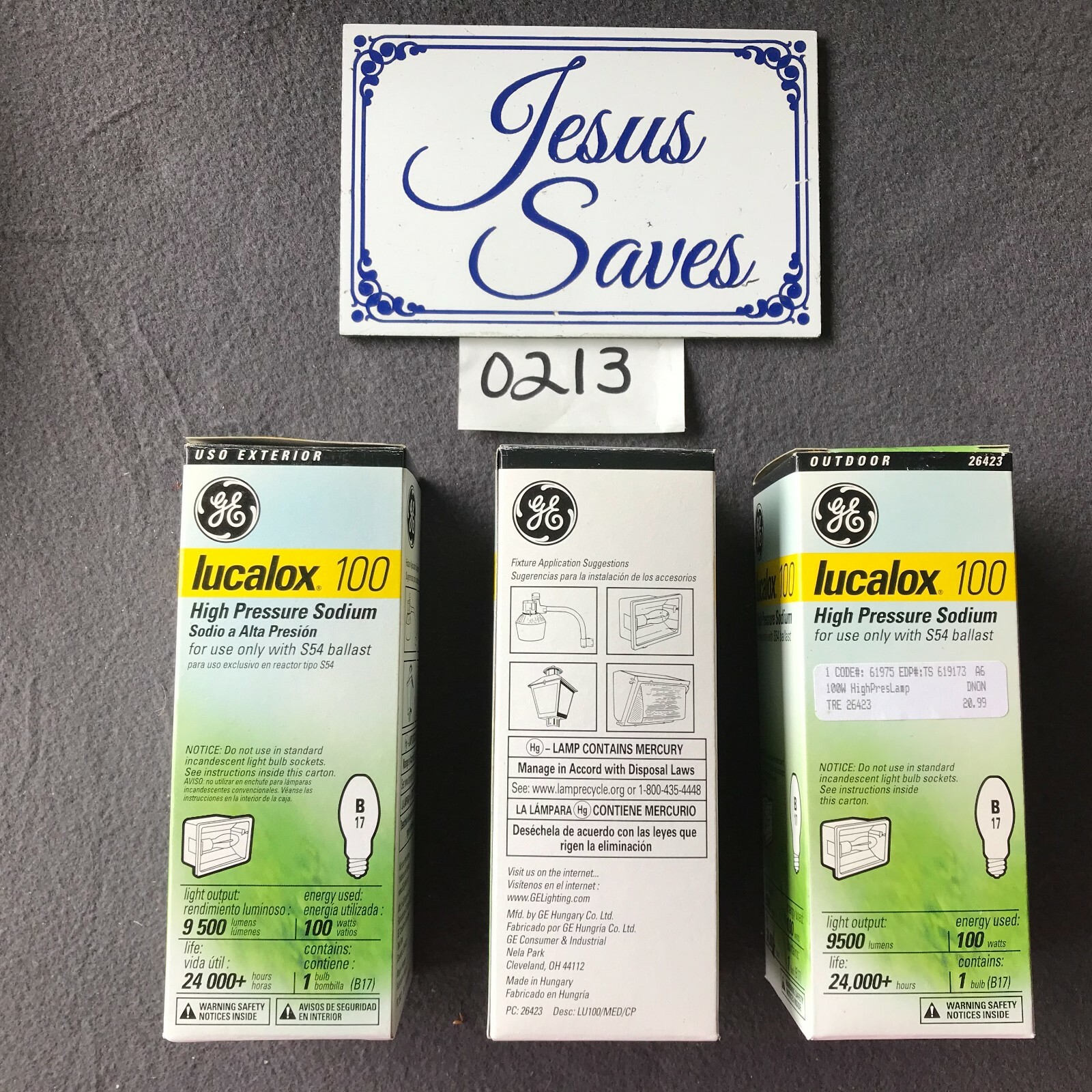 GE 100w High Pressure Sodium Lucalox Lamp Lu100 for sale online | eBay