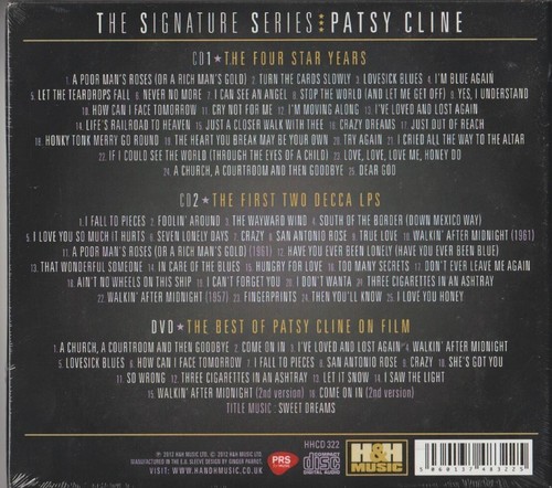 PATSY CLINE Brand New DVD & 2 CD set "CRAZY FOR LOVING YOU" 60 plus ...