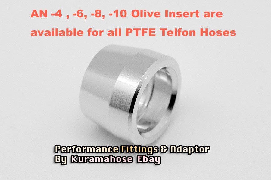 Alloy AN4 AN-4 Olive Insert for PTFE Telfon Hose End Fittings 5PCS | eBay