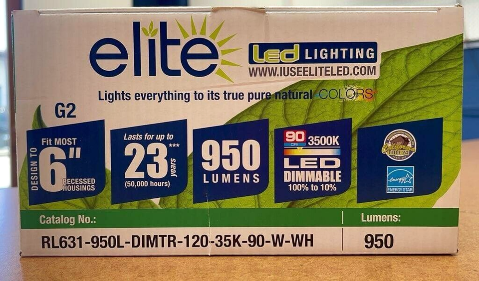 ELITE RL631-950L-DIMTR-120-35K-90-W-WH | eBay
