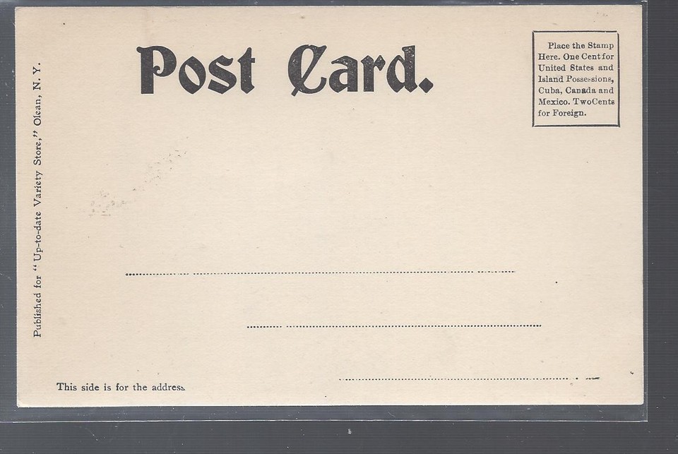 Early Postcard ~ NY State Armory - Olean NY, B&W, not pm, undivided ...