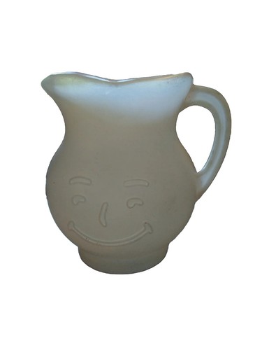Vintage White Clear Plastic Kool Aid Man Smiling Face Pitcher 2 Qt ...