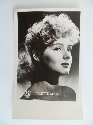 Carte Postale Photo Originale COLETTE RIPERT Editions P.I. Photo Star ...
