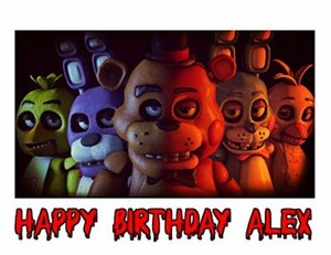 Five Nights at Freddy's FNAF Cake Topper Edible Cake Topper Birthday ...