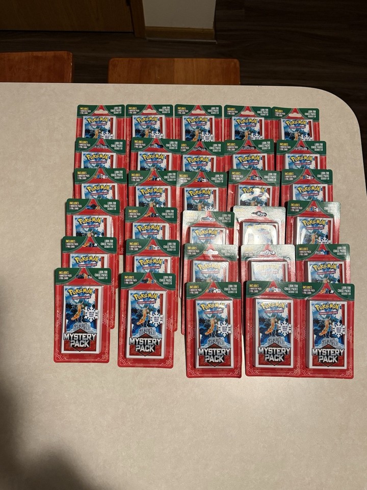 Lot-30, Pokémon Mystery Pack Seeded 1:10 Crystal Guardians Pokemon ...