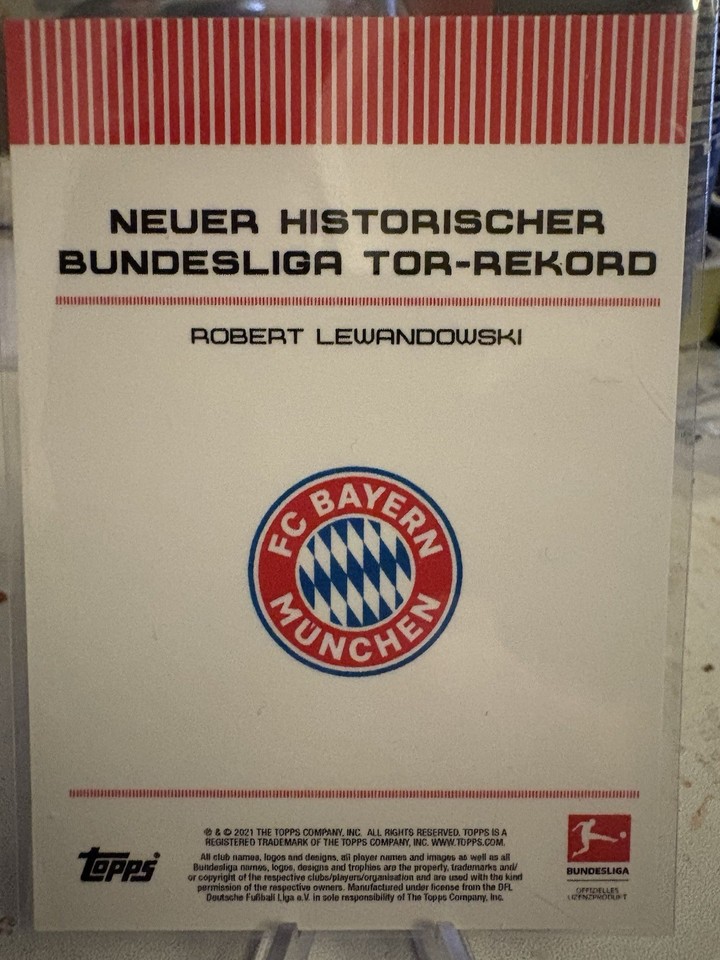 Topps Bundesliga On Demand 2020/21 2021 Robert Lewandowski Bayern ...