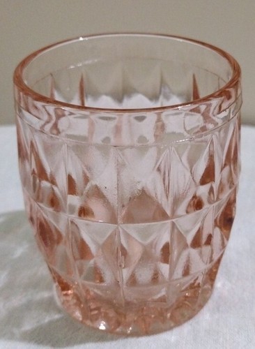 Vintage Pink Depression Glass Windsor Diamond Pattern Sugar Double ...