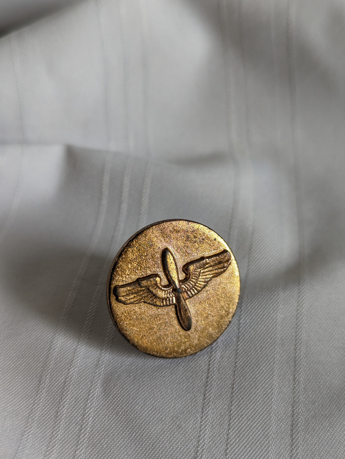 WWII US Army Air Corps insignia collar pin 1" signed PC | eBay