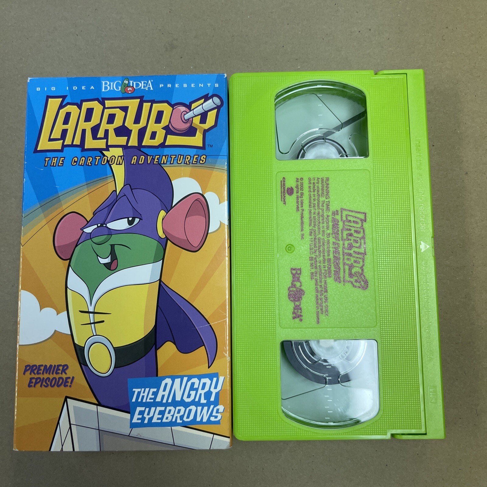 Larryboy The Cartoon Adventures Premier The Angry Eyebrows VHS | eBay