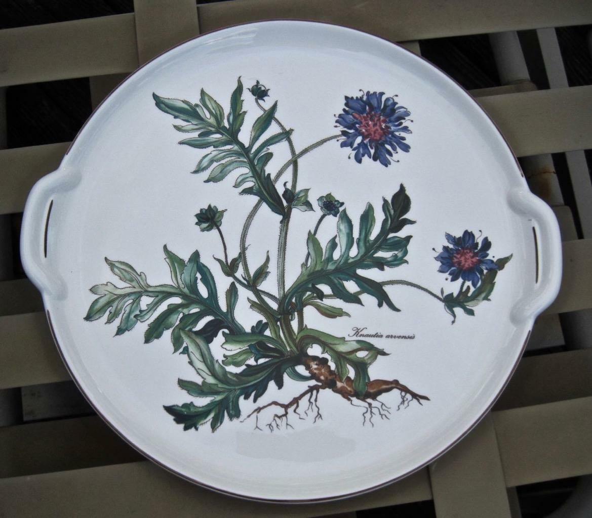 Villeroy and Boch Botanica Knautia Arvensis Tab Handled 12" Cake Plate ...