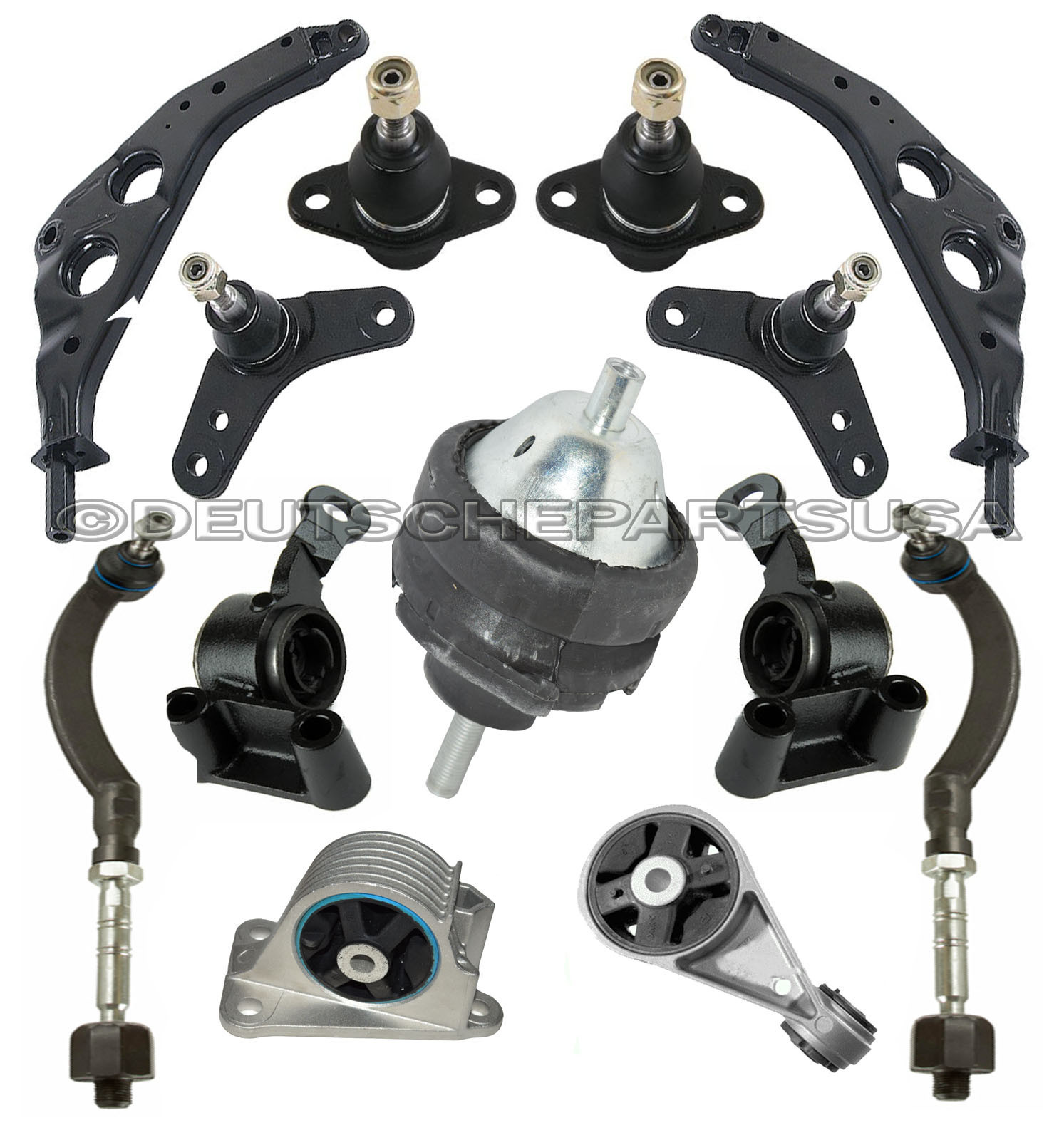 MINI COOPER CONTROL ARM INNER OUTER BALL JOINT MOTOR MOUNT TIE ROD ...