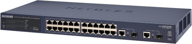 NETGEAR 24 Port Switch ProSafe FS726TP Smart Managed L3 Poe for sale ...