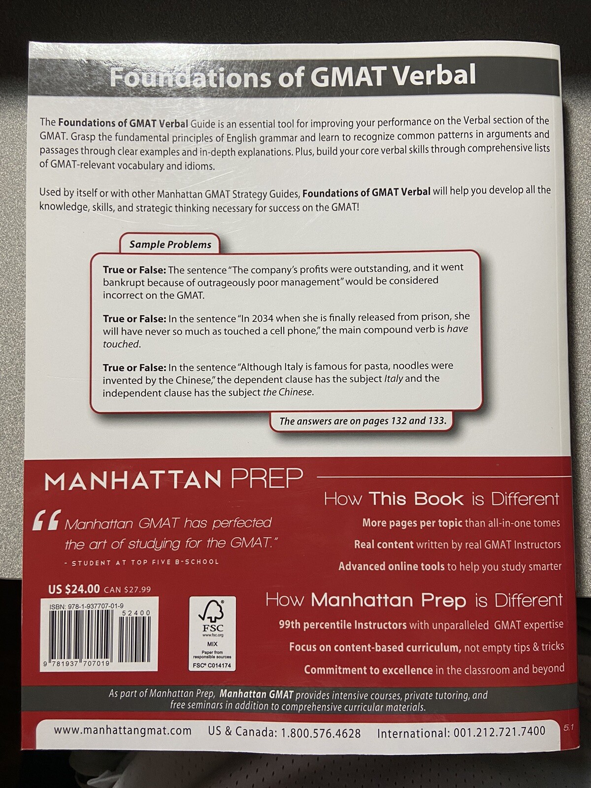 Manhattan Prep Gmat Strategy Guides: Foundations of GMAT Verbal by ...