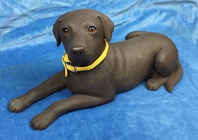 Labrador Retriever (Chocolate) Dog Figurine Cold Cast Stone Resin | eBay