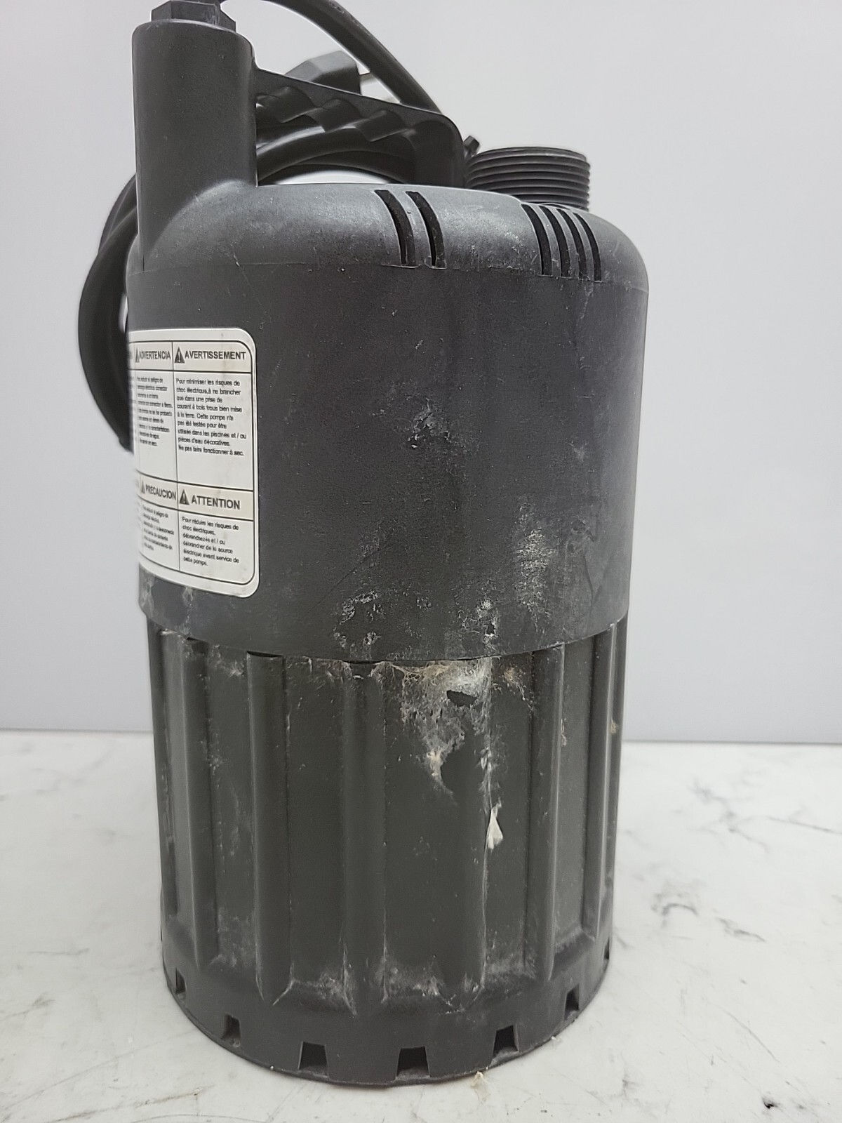 Dayton 3YU54 1/6 Hp 1-1/4" Plug-In Utility Pump 120V Ac No Switch ...