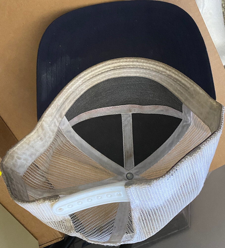 CHAMPION Brand Mens Snapback Cap Blue Red White Trucker Mesh Back 707 ...