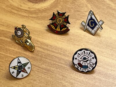 O - Lot of 5 Masonic / Freemason Type Small Lapel Pins | eBay