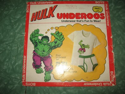 Vintage 1978 Underoos Incredible Hulk ~ PACKAGE ONLY ~ Ultra Rare. | eBay