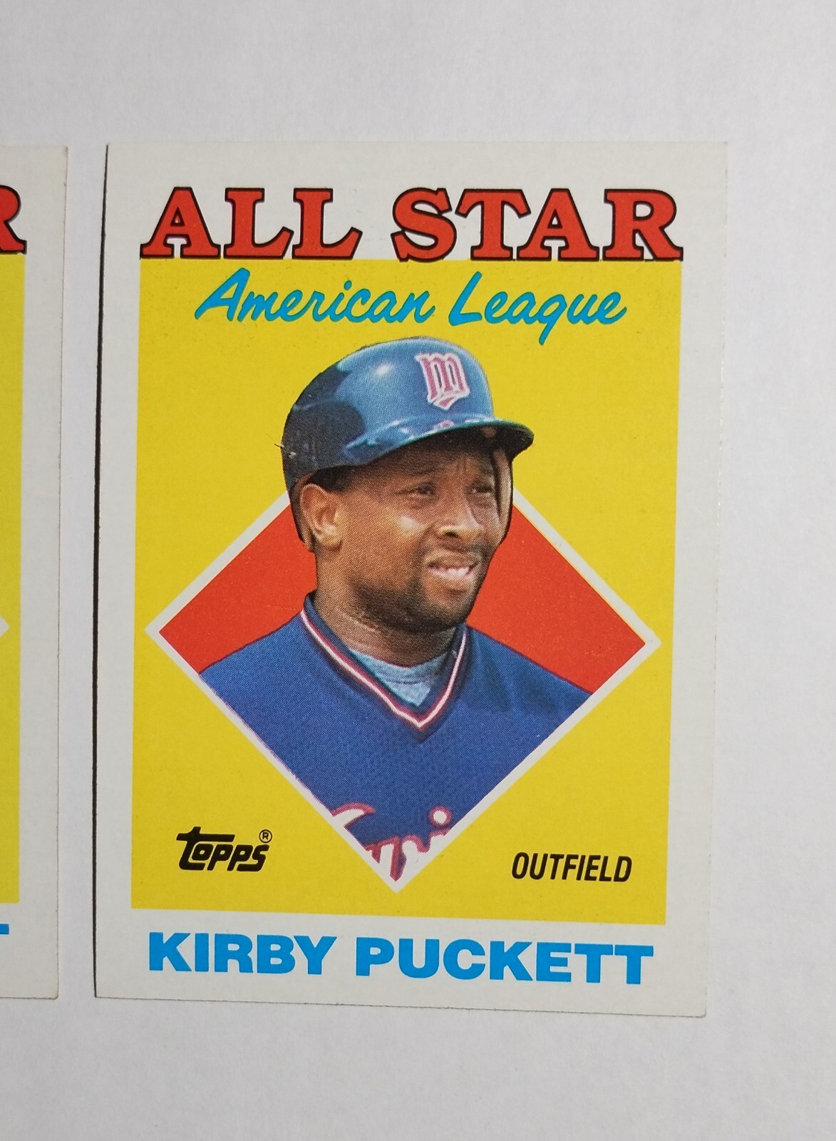 1988 Topps All-Star#391 Kirby Puckett **Error Card** | eBay