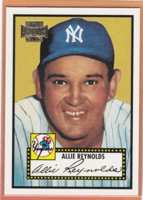 2002 TOPPS ARCHIVES BASEBALL ALLIE REYNOLDS #77 YANKEES NMMT/MINT ...