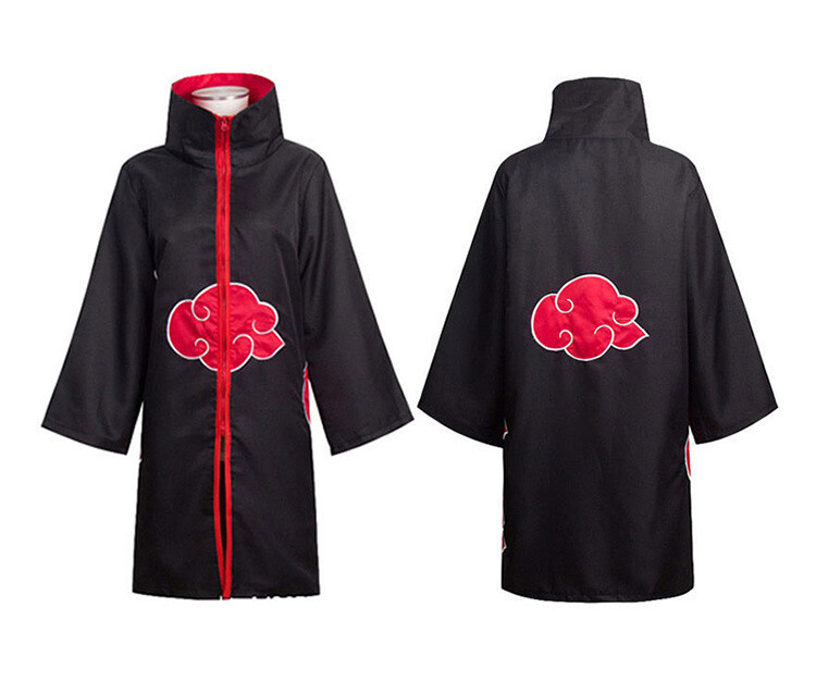 Japanese Ninja Anime Naruto Obito/Tobi Costume with Akatsuki Cloak Mask ...