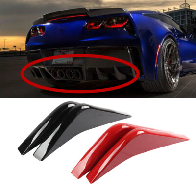 Fit For CHEVROLET Corvette C7 2014-2019 Rear Bumper Lower Air Diffuser ...