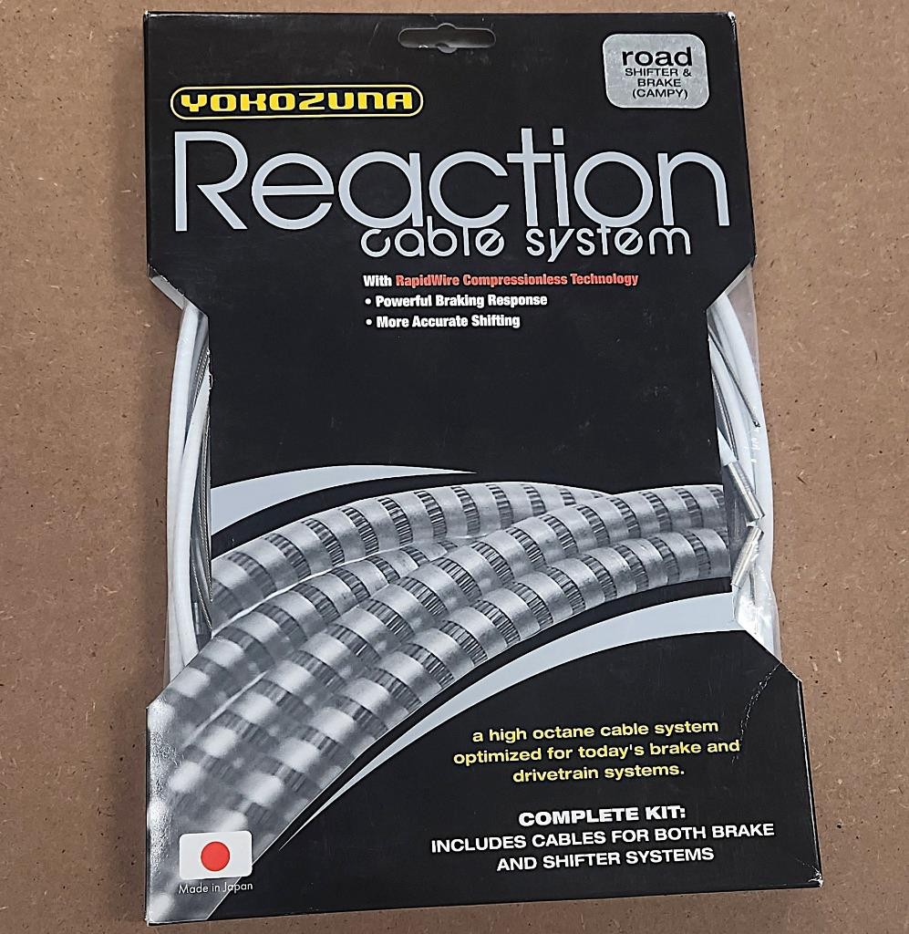 Yokozuna White Brake Shift Cable Kit Reaction Compressionless Campy NOS ...