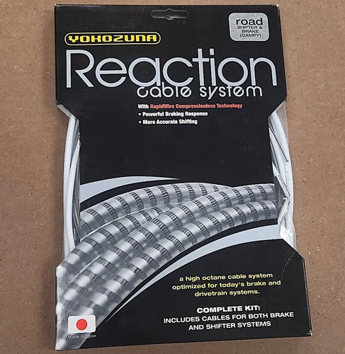 Yokozuna White Brake Shift Cable Kit Reaction Compressionless Campy NOS ...