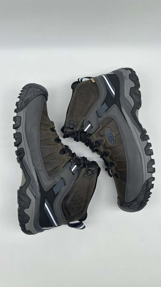 Keen Men's Targhee lll Mid Hiker Boots Grey/Captain's Blue WP 1017788 ...