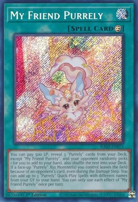 My Friend Purrely - RA02-EN071 - Super Rare - 1st Edition Near Mint ...