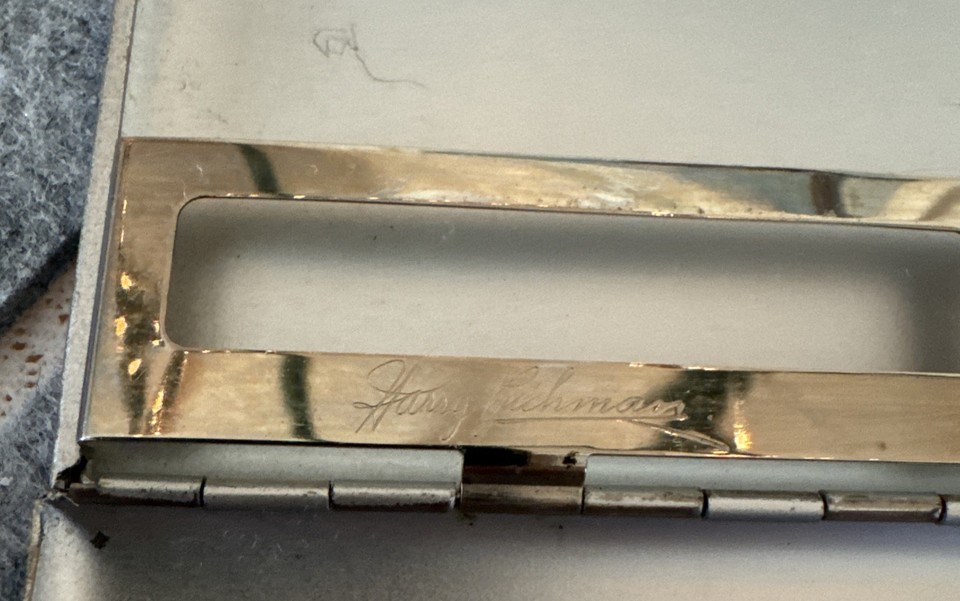 Harry Richman Postal Letter Brass Cigarette Case San Francisco 1939 ...